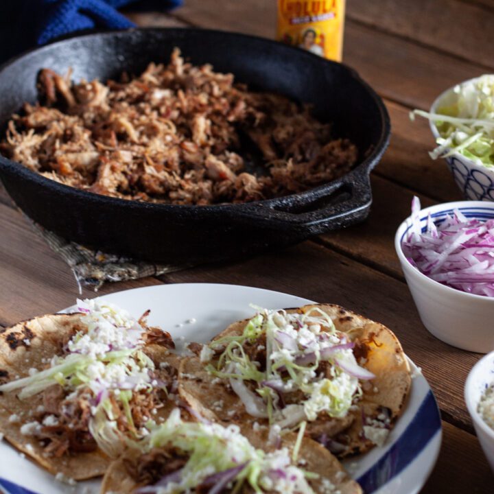 Leftover Pulled Pork Tacos - Midwexican