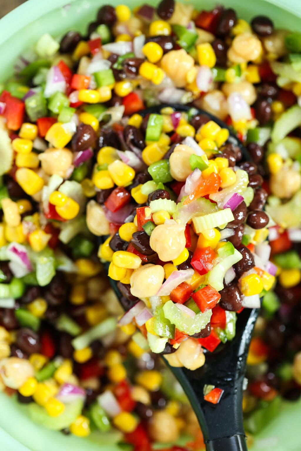 Rainbow Marinated Bean Salad – Midwexican