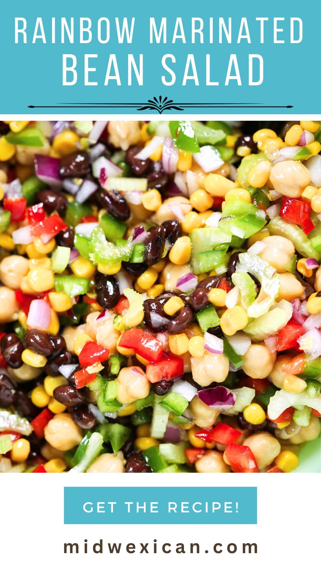Rainbow Marinated Bean Salad – Midwexican